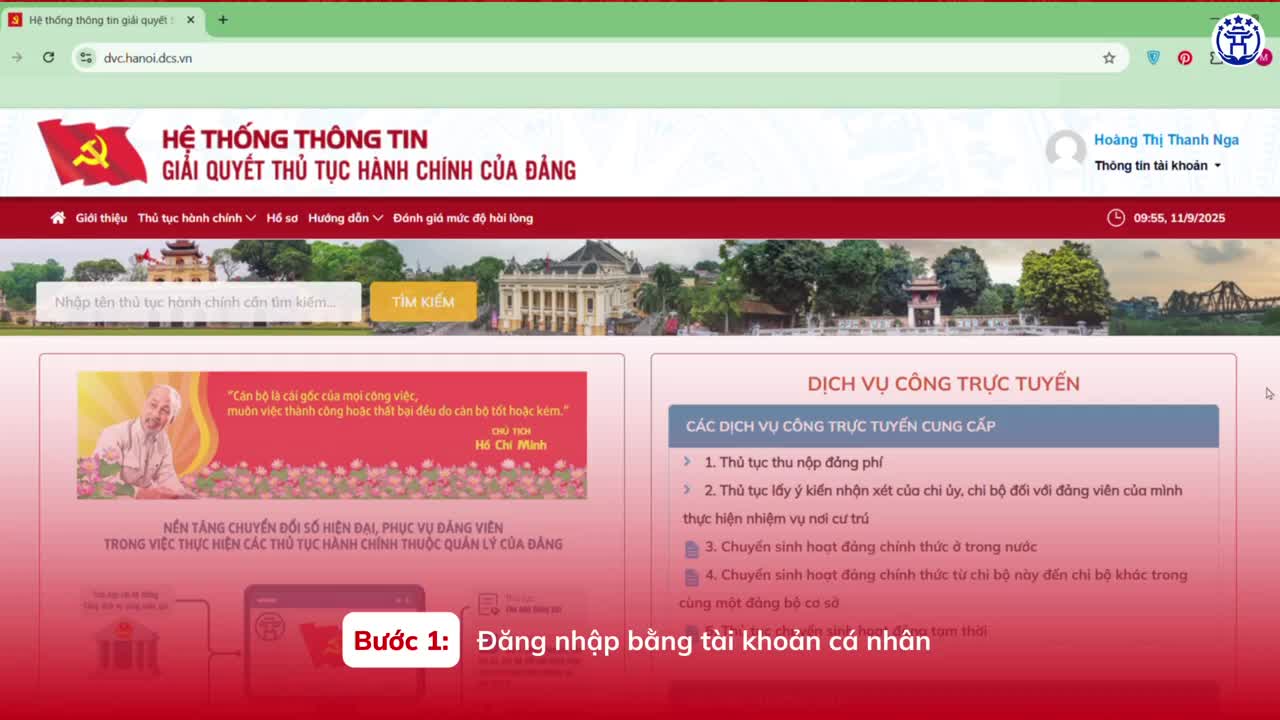 HƯỚNG DẪN: Nộp Đảng phí cho Chi bộ trên Hệ thống thông tin giải quyết ...