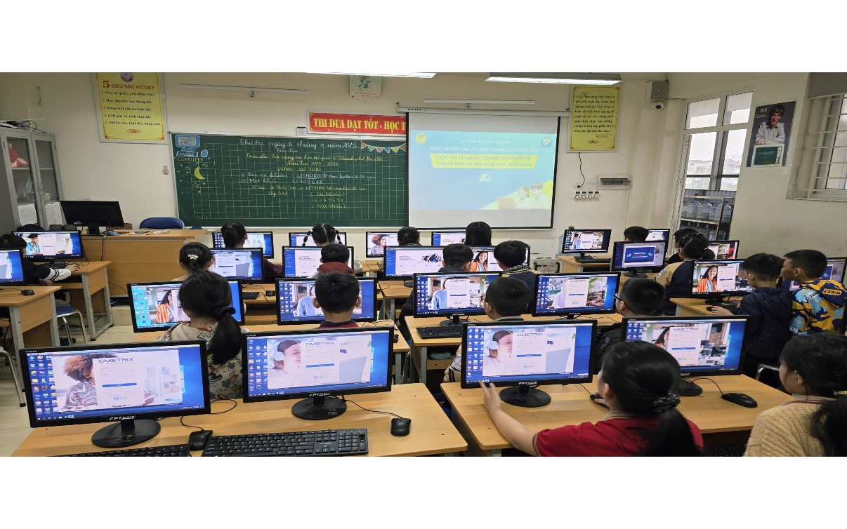 Trường Tiểu học Đại Kim tích cực tham gia Cuộc thi Tài năng Tin học trẻ ...