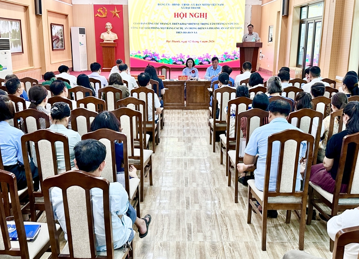 Xã Đại Thanh dự kiến sắp xếp từ 21 thôn xuống còn 19 thôn